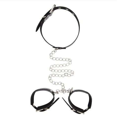 섹시한 수갑 칼라 성인 게임 페티쉬 유혹 Bdsm 섹스 속박 로프 노예 섹스 토이 여성 커플 게이 S AliExpress