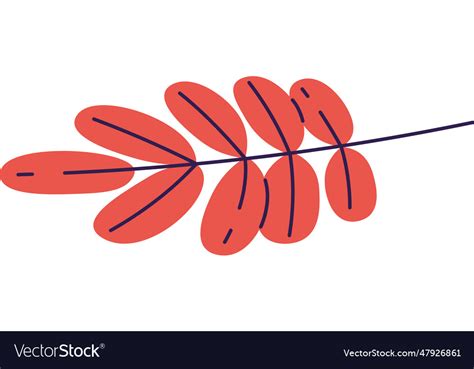 Floral Tree Branch Royalty Free Vector Image VectorStock