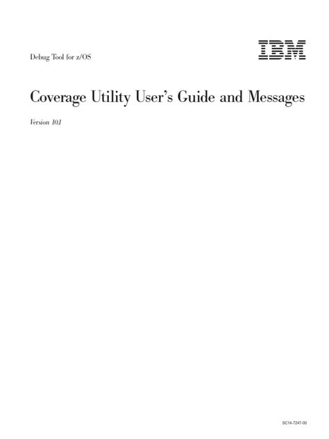 Debug Tool V10 1 Coverage Utility Users Guide And Messages Pdf Assembly Language Debugging