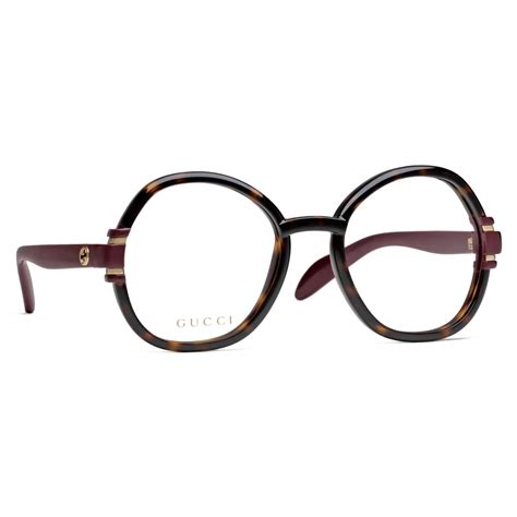 Gucci Oval Frame Optical Glasses Tortoiseshell Brown Gucci Eyewear Avvenice
