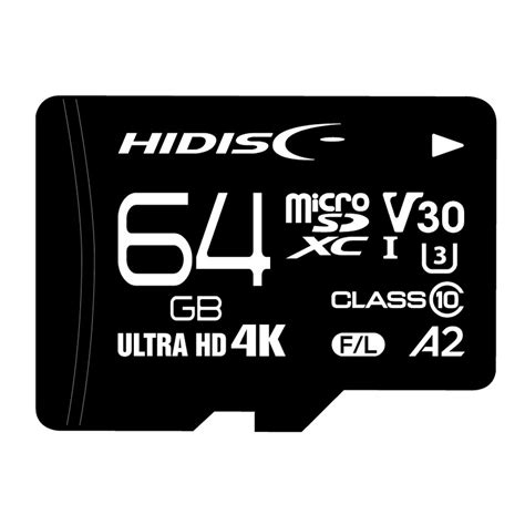 Hidisc 超高速microsdxcカード 64gb Class10 Uhs I Speed Class3 A2対応 Hidisc
