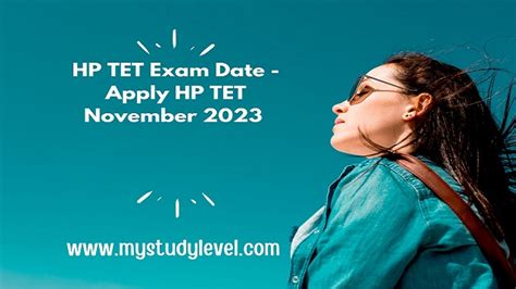 HP TET Exam Date Apply HP TET November 2023 My Study Level