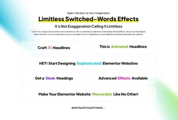 Design Elements Elementor Animated Text Widget Premium Templates