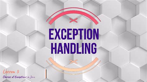 Lecture 57 Chapter 9 Classes Of Exceptions In Java Exception Handling Itcs114 Youtube