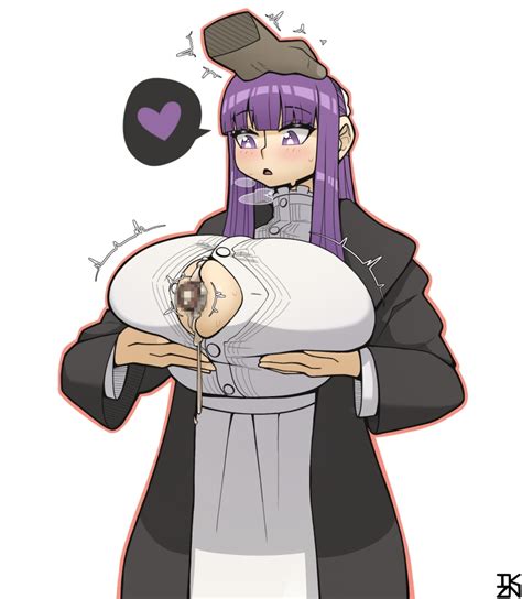 Takyzen Fern Sousou No Frieren Sousou No Frieren Ejaculation Between Breasts Highres 1babe