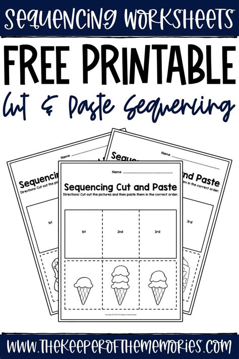 Free Sequencing Worksheets The Keeper Of The Memories