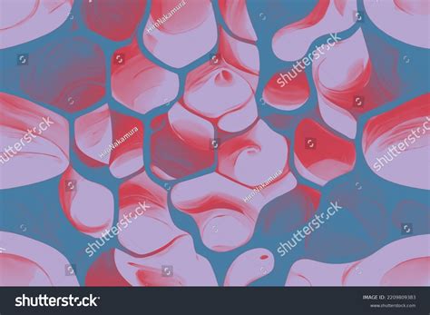 Parametric Honeycomb Pattern Irregular Trendy Colors Stock Illustration
