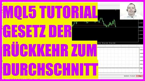 Mql5 Tutorial Deutsch Das Gesetz Der RÜckkehr Zum Durchschnitt Youtube