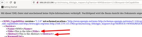 Wms Title And Abstract Is Not Displayed For Wms Provided By Qgis Server
