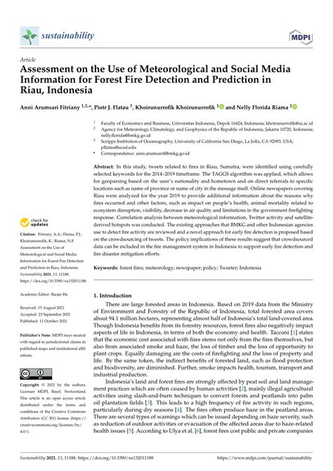 Pdf Assessment On The Use Of Meteorological And Social Media