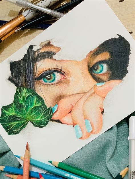 نقاشی کیوت روی بوم دایره ای Doodlelar Elişi Fikirleri Tuval Resimleri