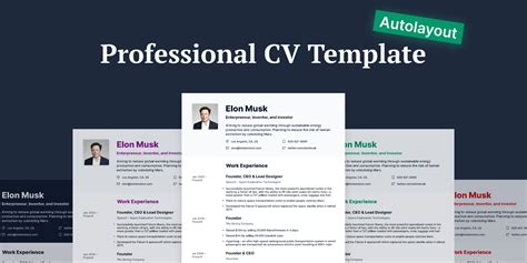 Autolayout CV Template Figma