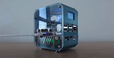 Mini Raspberry Pi Server With Built In Stats Display And Ups