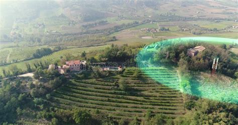 Visualization Of Mobile Data Transmission From Telecommunications Tower Telecommunications