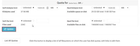 How To Modify Disk Quotas In Virtualmin Hostwinds