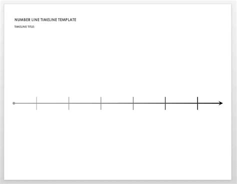 Printable Blank Timeline