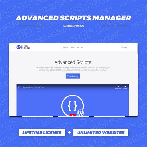 Original License Key Activation For Advanced Scripts Manager With Auto Updates Cheap Price