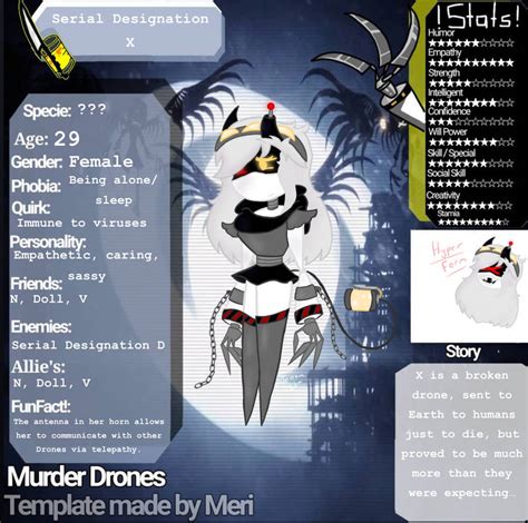 Serial Designation X Murder Drones Oc By Xworldauofficial On Deviantart