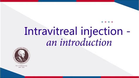 Intravitreal Injection An Introduction Youtube