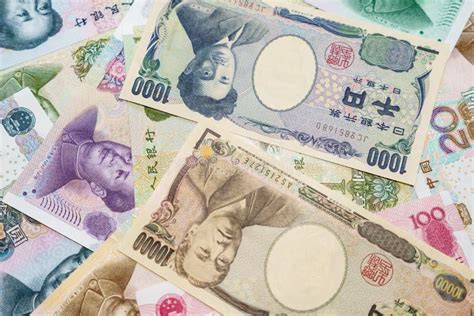 Japanese Yen And Chinese Yuan Stock Image Image Of China Blue 50530479