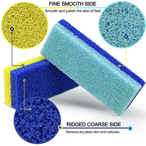 Badu Bg 1 2 4 бр Пемза за крака Гъба за мазоли Дебела груба кожа Инструменти за педикюр за