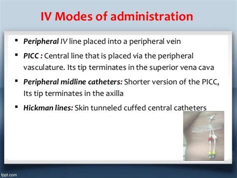 Peripheral Intravenous Line