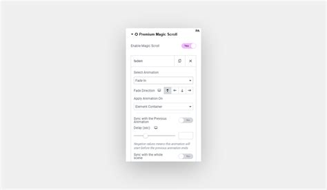 Fade Element On Scroll Using Elementor Magic Scroll Addon