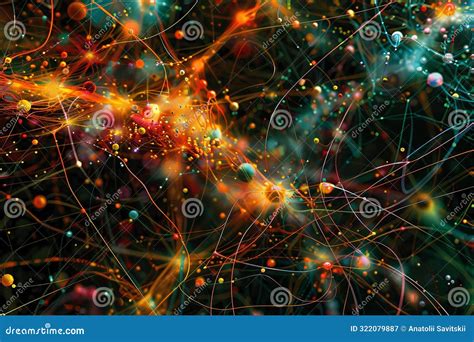 A Colorful Abstract Illustration Depicting A Neural Network Showcasing