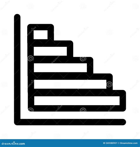 Bar Chart Icon For Visualizing Data In Graphical Form Stock Vector