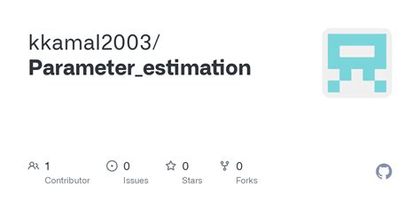 Github Kkamal2003parameterestimation
