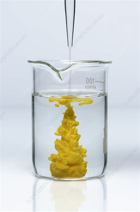 Lead Iodide Precipitate Stock Image C0587134 Science Photo Library