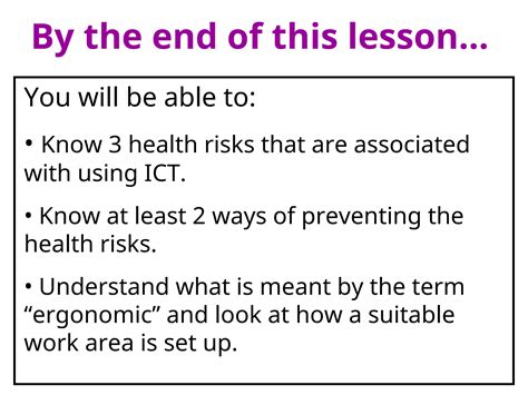 Health And Safety In Using Ict Tools Ppt