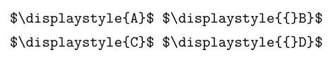 Math Mode Relation Spacing Error Using And In Aligned Equations Tex