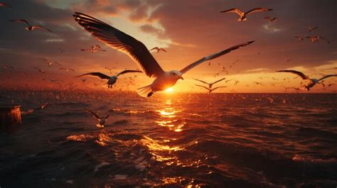 Premium Photo Birds Navigating The Skies