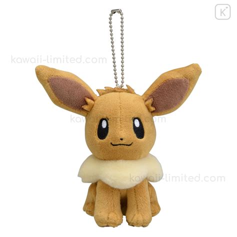 Japan Pokemon Plush Keychain Eevee Kawaii Limited