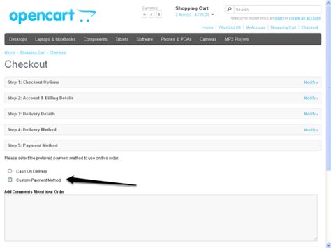 create a custom payment method in opencart part 3 envato tuts