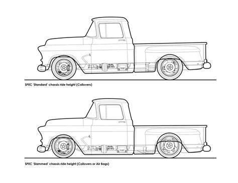 1955 59 Chevy Pickup Standard Spec Palmbeachcustoms