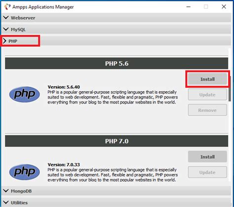 How To Install Php 56 Ampps