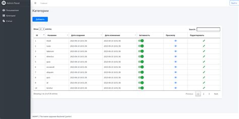 GitHub Null ch MAMP laravel test task МАМР Тестовое задание Backend junior