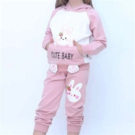 خرید و قیمت سوئیشرت و شلوار سوپر نخ طرح گلدوزی خرگوش گوش دراز فوقالعاده