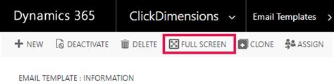 Create An Email Template Clickdimensions Support