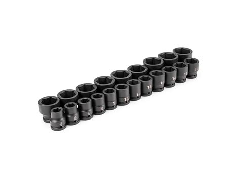 34 Inch Drive Shallow 6 Point Impact Socket Set 34 2 In Tekton