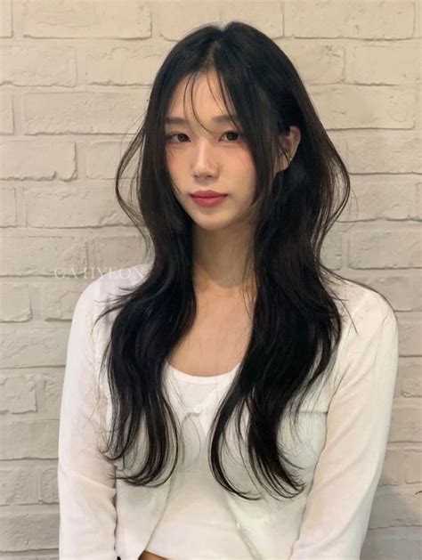 위례 미용실 긴머리 허쉬펌 으로 긴얼굴형 보완하기