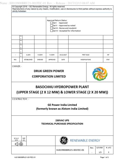 Ups Specification Pdf Power Physics Electric Power