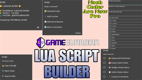 Lua Script Builder Tools Gameguardian