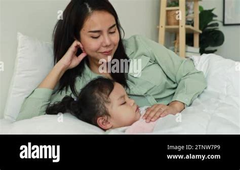 Asian Mother And Son Sleeping With Daughter In Bed Mother And Son