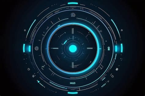 Premium Photo Futuristic Circle Vector Hud Gui Ui Interface Screen