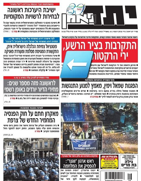 בודקים On Twitter 1 בעמוד השער של יתד נאמן נכתב שינוי התחזית עי