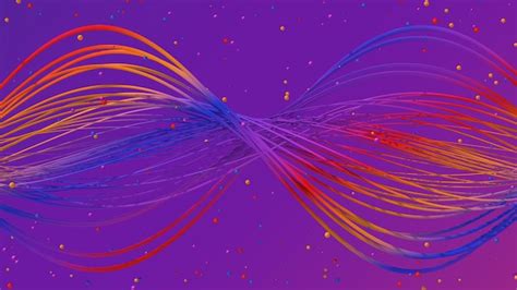 Premium Photo Bright Colorful Particles And Spirals Abstract Illustration 3d Render