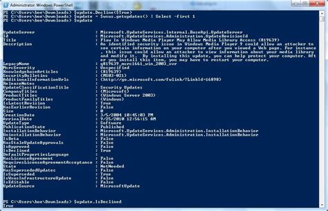 Wsus Approving And Declining Updates With Powershell Learn Powershell Achieve More